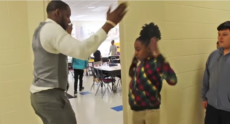 This Inspirational Teacher Has A Special Handshake… For Each One of His ...